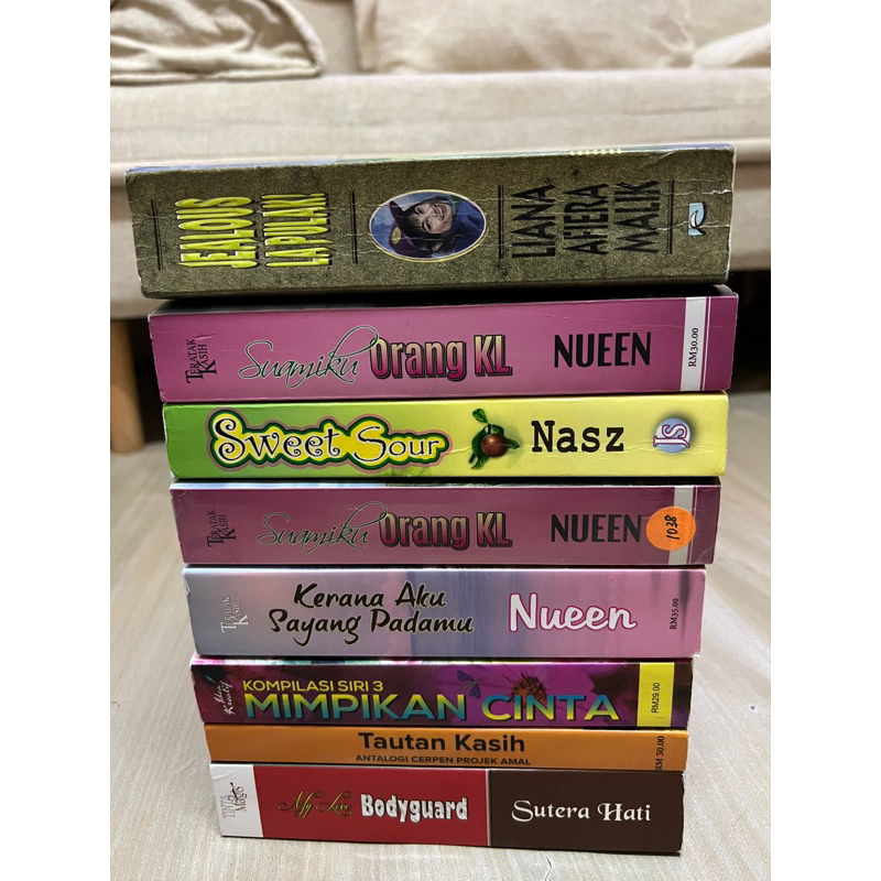 (PRELOVED) novel melayu nueen rose harissa siti khadijah mia azwari ...