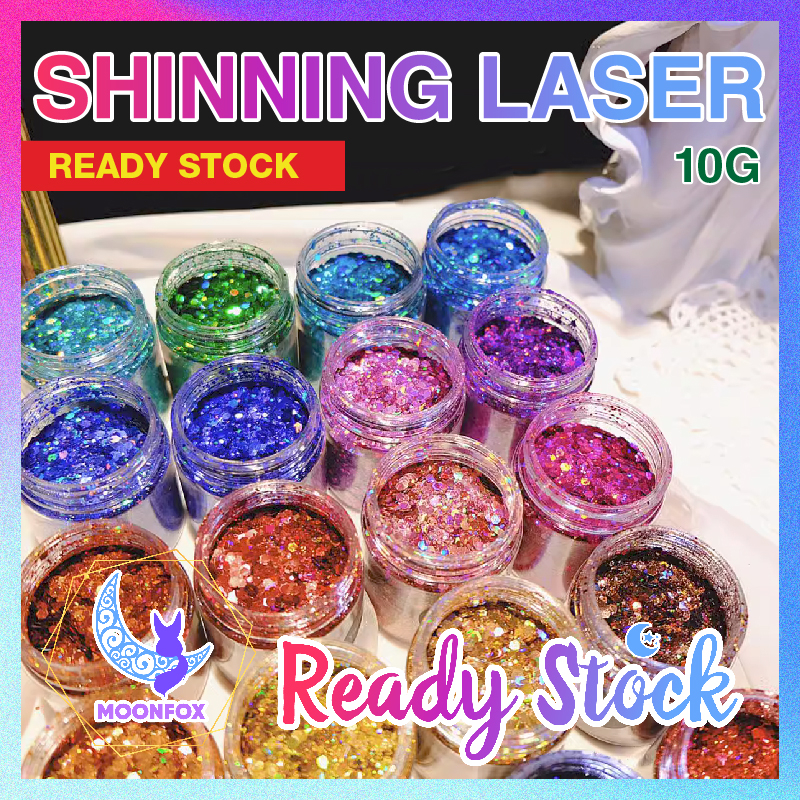 19 Color Holo Shinning Laser Hexagon Glitter Resin Decor AB Resin UV ...