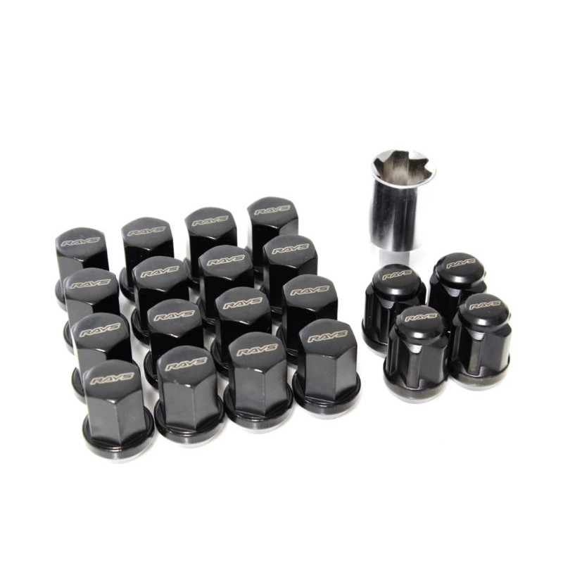 RAYS 19 HEX LUG NUT AND LOCK SET (M14 X 1.5) FOR HONDA CIVIC FK8 TYPE-R (BLACK)(33mm) | Shopee ...
