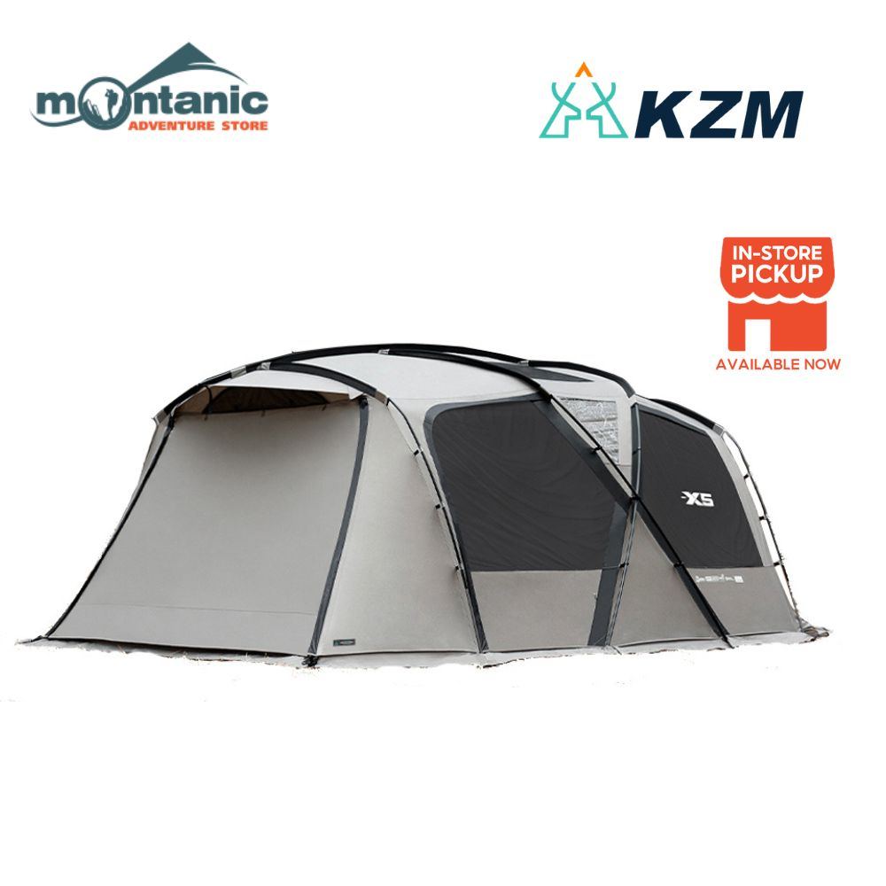 KZM NEW X-5 Tent - Outdoor Tent Khemah Camping 4-5 Person Tent | Shopee ...