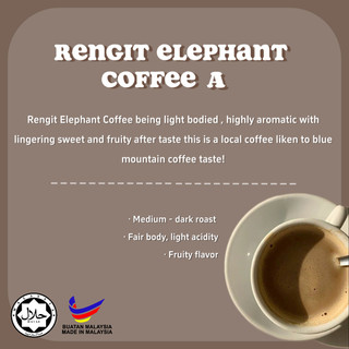 Rengit Elephant Coffee Single A 500 g l LIBERICA COFFEE BEAN l ...