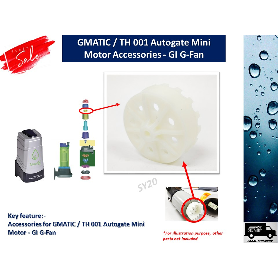 Autogate Mini Motor Accessories - GI G-Fan for GMATIC / TH 001 Autogate ...