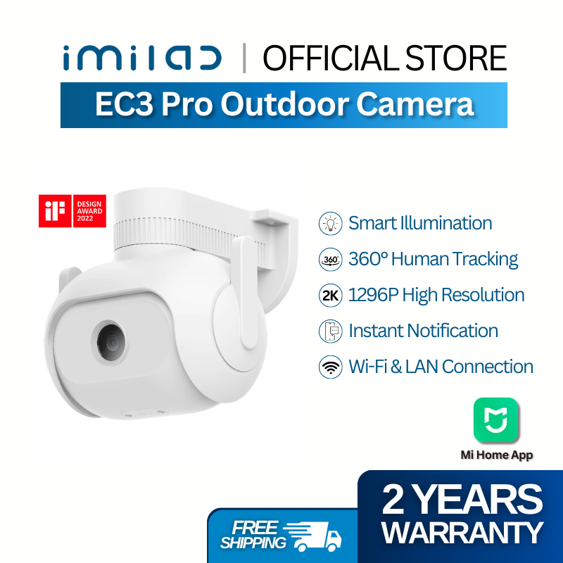 IMILAB EC5 Floodlight Camera 2K Outdoor Waterproof Smart Home Wi-Fi Mi Home App link IP Cam ...