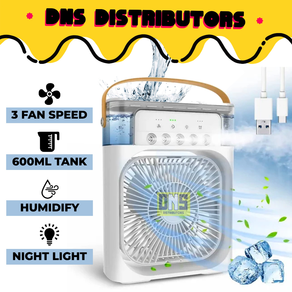 [READY STOCK] Portable USB Mini Aircond, Air Cooler, Mist Fan, Kipas ...