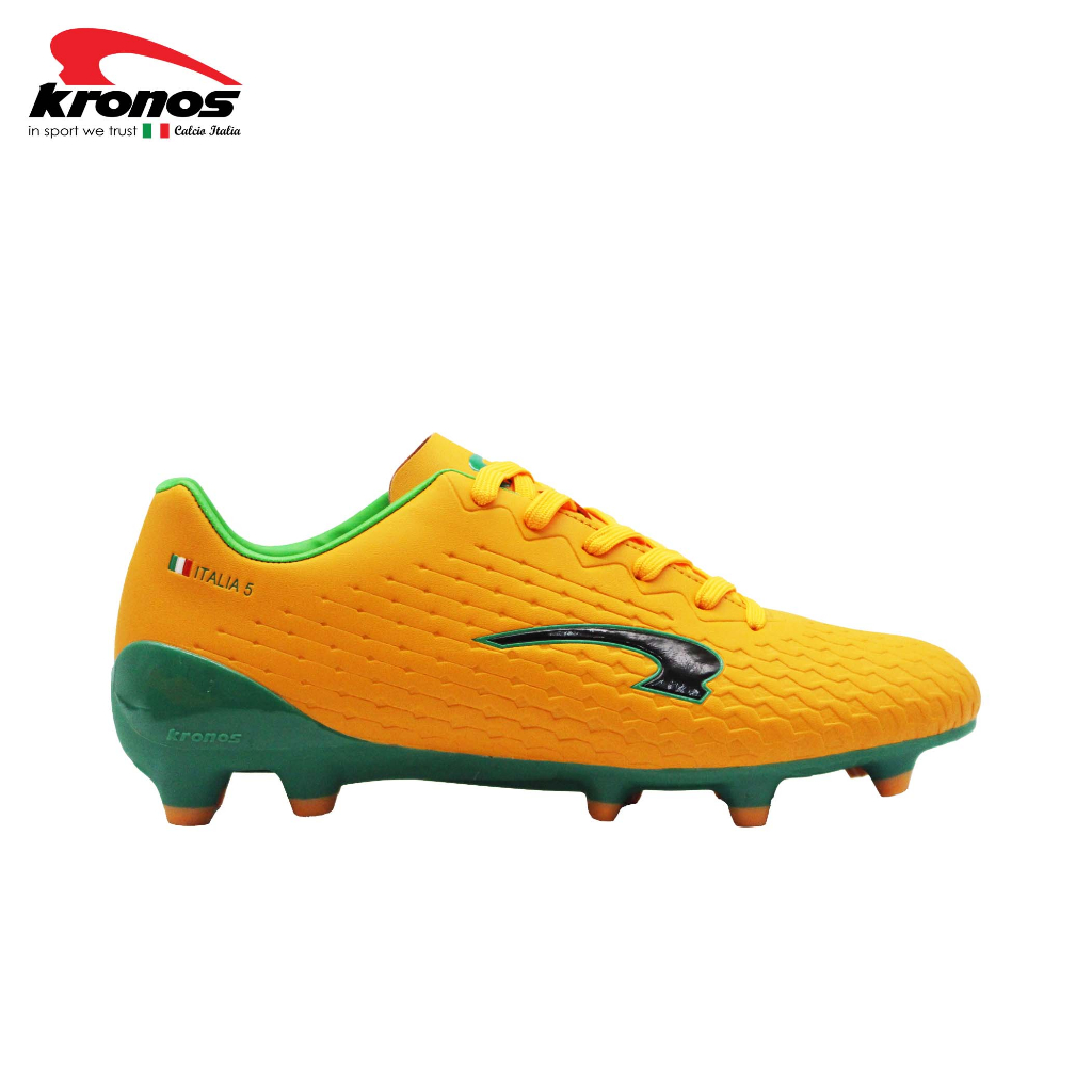 Kronos Italia 5 Soccerboots (Mango/Green) | Shopee Malaysia