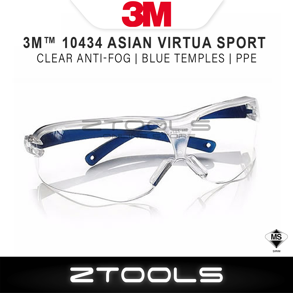 (SIRIM) 3M 1611 & 10434 Safety Goggles | Anti-Fog Spectacle | Clear ...
