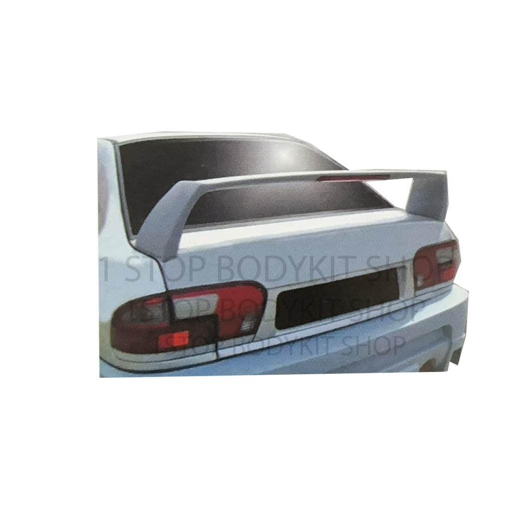 PROTON WIRA AEROBACK SPOILER 1.8 (LED)（FIBER GETAH ) SKIRT LIP BODYKIT ...