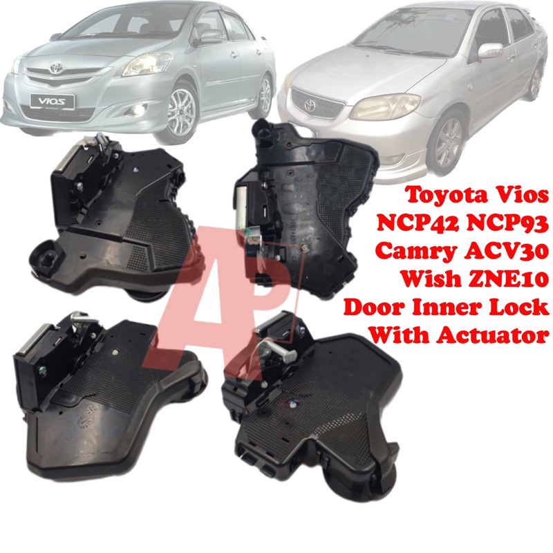 Toyota Vios NCP42 NCP93 Camry ACV30 Wish ZNE10 Door Inner Lock With Actuator New Front Rear ...