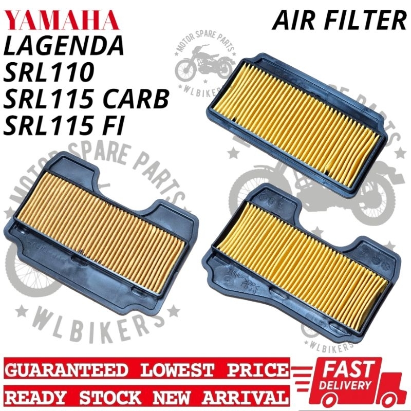 YAMAHA LAGENDA SRL SRL110 SRL115 CARBURETOR SRL115 FI AIR FILTER ...