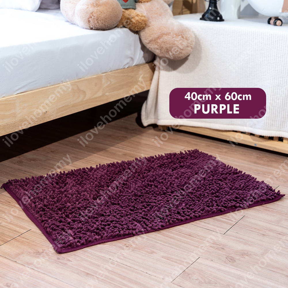 Antislip Alas Kaki Microfiber Carpet Floor Mat Bilik Air Lembut Karpet ...