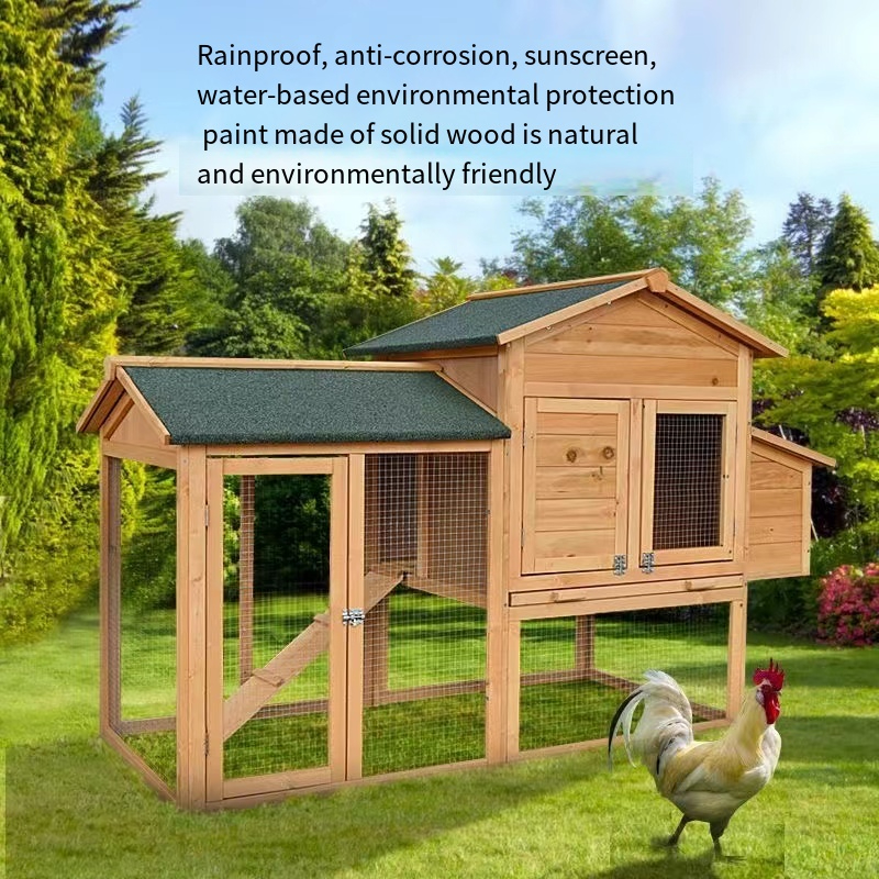 Chicken Coop Pet Rabbit Bunny Hutch Run Guinea Pig Cage Animal House ...