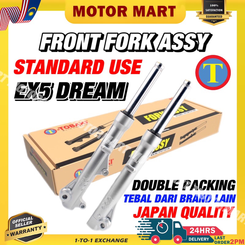 HONDA EX5 DREAM 100 DREAM100 FRONT FORK 100% ORIGINAL TOBAKI HONDA EX5 DREAM FORK DEPAN FOK KAKI ...
