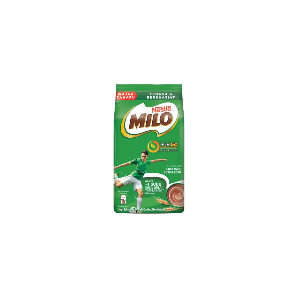 Nestle Milo Activ-Go Chocolate Malt Powder Refill Softpack 1kg | Shopee ...