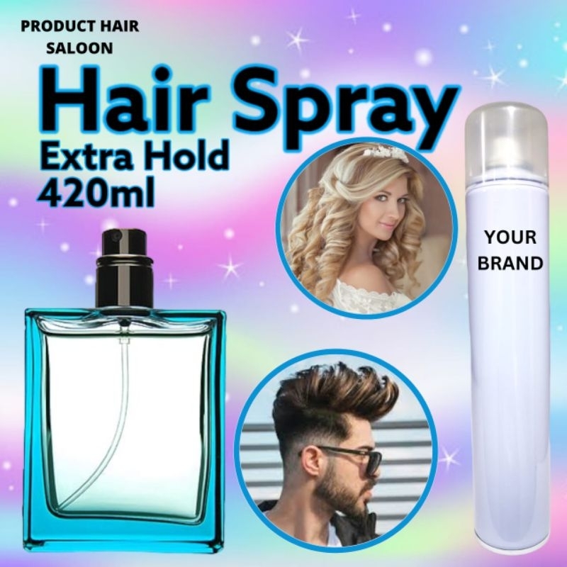 Borong批发Wholesale Produk Buat Jenama Sendiri Hair Spray Extra Hold (ck ...