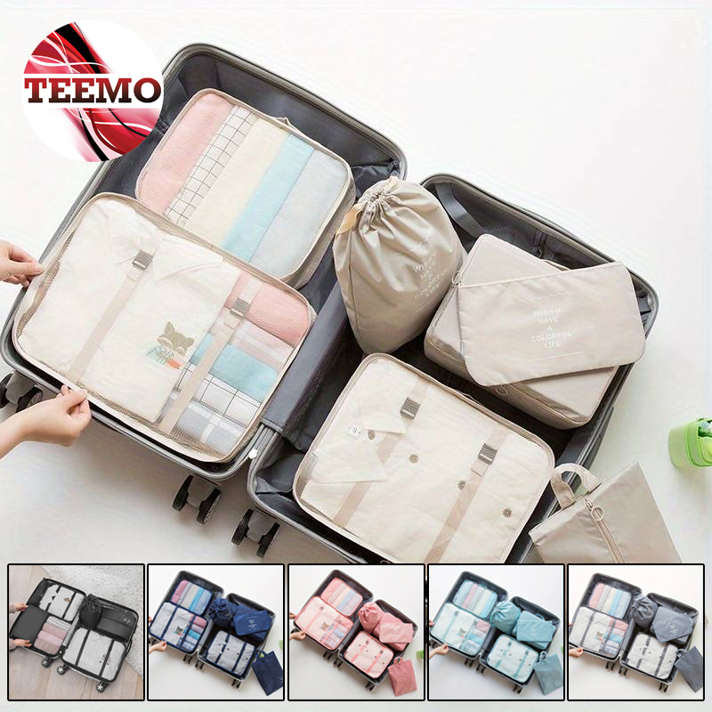 Teemo 7pcs Travelling Luggage Organizing Set Clothes Inner Part ...