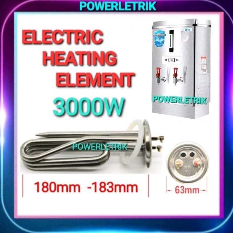 *READY STOCK * 220V-240V 3KW(3000W) 63mm Cap -Element Heater / Electric ...