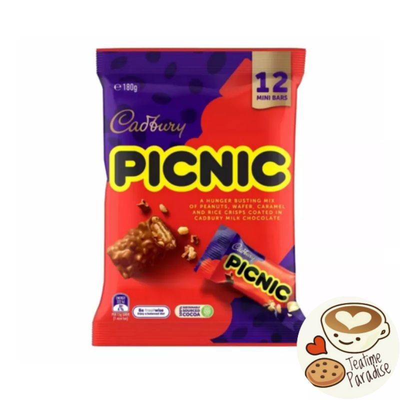 Cadbury Picnic 12 Mini Chocolate Bars 180g | Shopee Malaysia