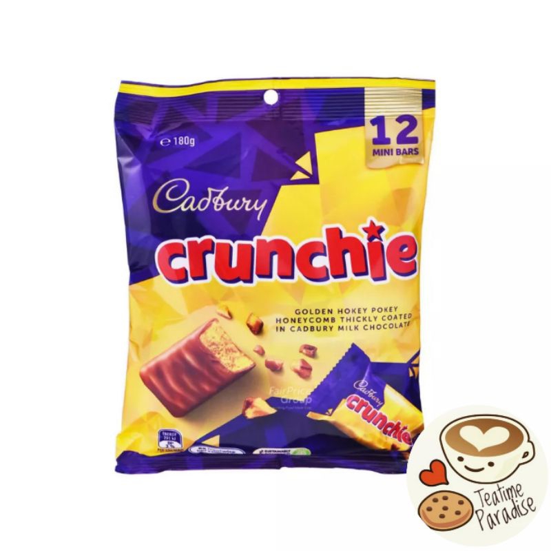 Cadbury Crunchie 12 Mini Chocolate Bars 180g | Shopee Malaysia