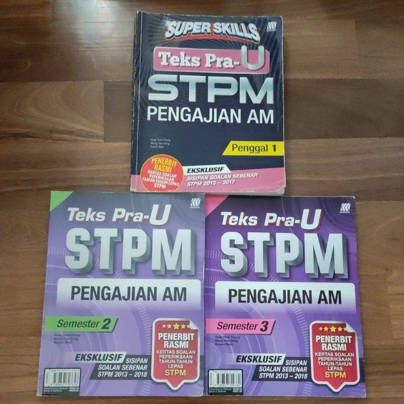 [SASBADI TEKS PRA-U]STPM Pengajian Am (Well used) | Shopee Malaysia