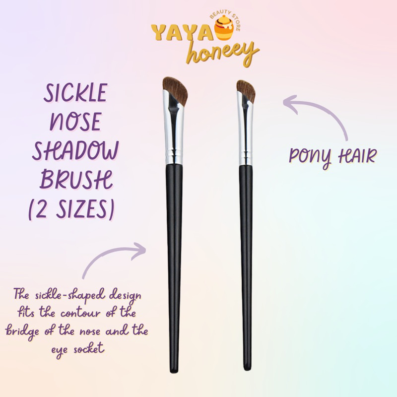 🇲🇾Pony Hair Sickle Nose Shadow Brush Berus Hidung Contour Berus Quality ...