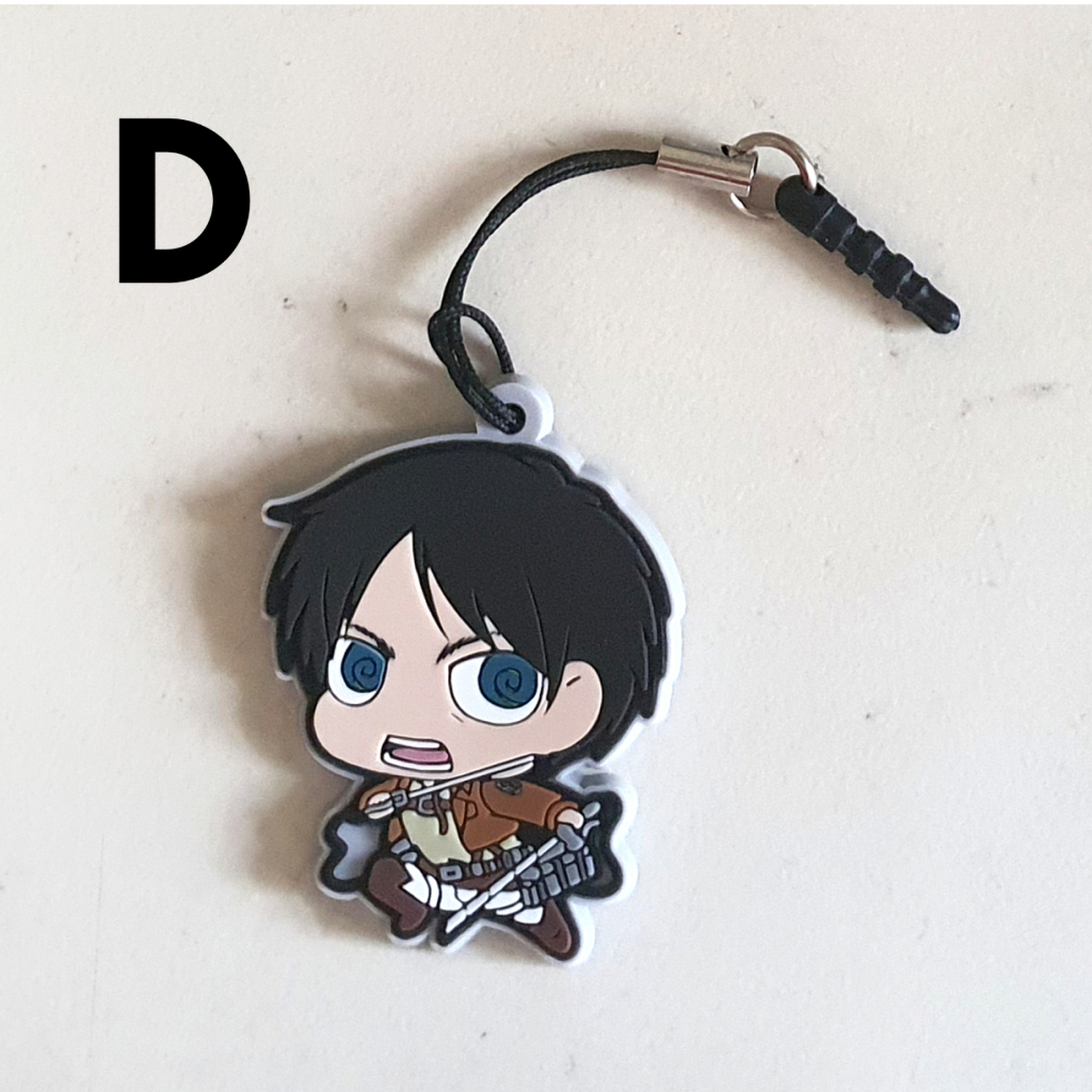 Shingeki no Kyojin (SNK)/Attack on Titan (AOT) Chibi Rubber Keychains ...