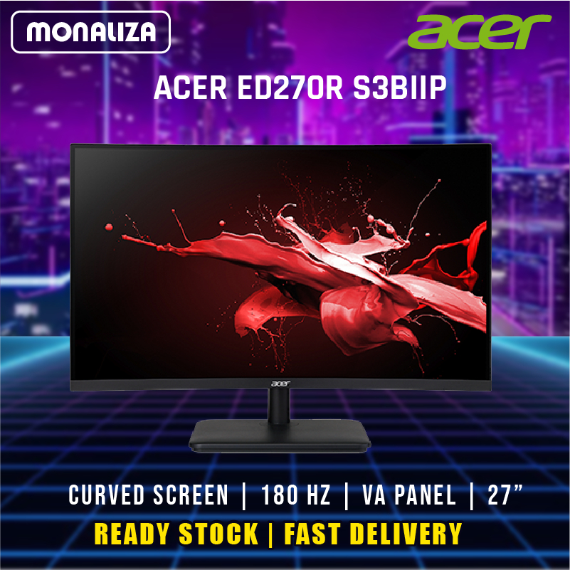Acer Monitor ED270R S3BIIP 27'' Inch FHD 165HZ | Shopee Malaysia