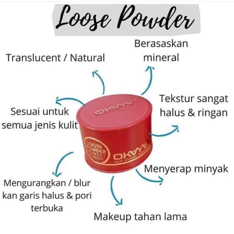 OKAYA TRANSLUCENT LOOSE POWDER | Shopee Malaysia