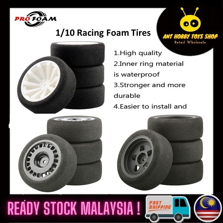 Pro Foam Racing Foam Tire 4Pcs Set Racing Foam Tire Wheel On Road For ...