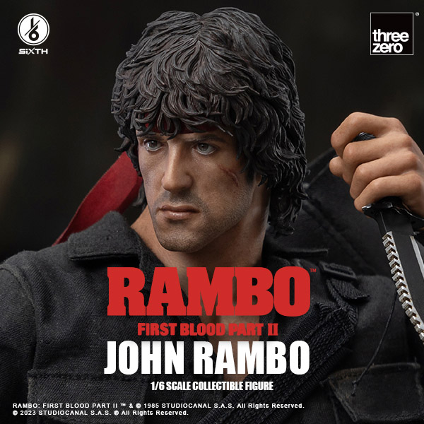Threezero - Rambo: First Blood Part II 1/6 scale John Rambo [Ready ...