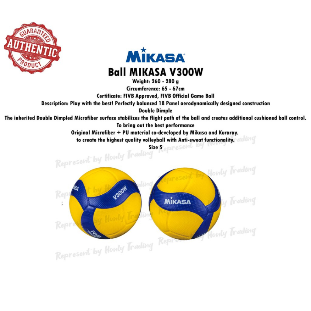 Mikasa Volleyball V300W / V330W / V390W (Size 5) | Shopee Malaysia