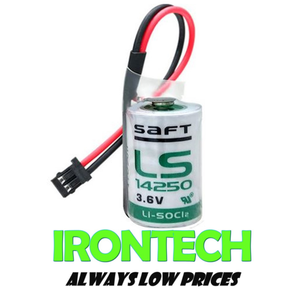 LS14250 1/2AA 3.6V PLC Industrial ER 14250 Lithium Battery + Plug ...