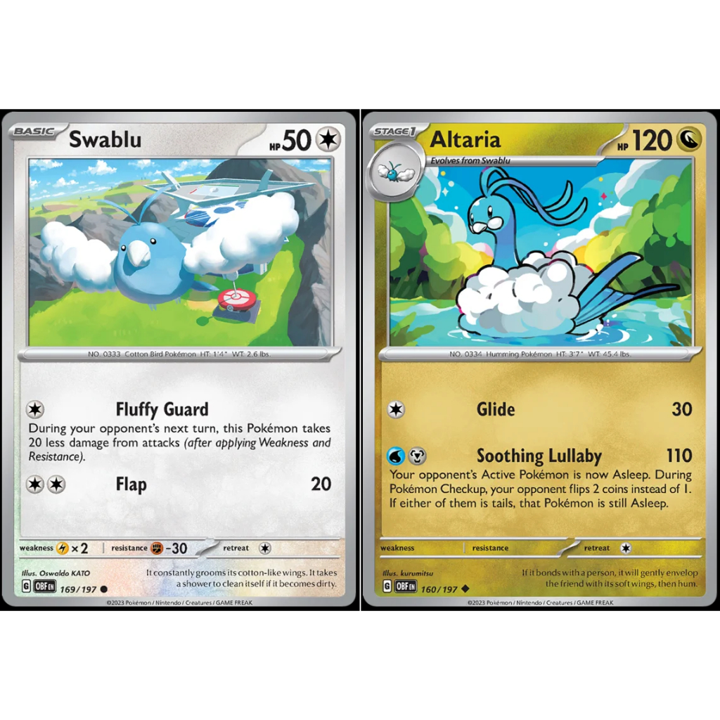 Pokemon TCG: Obsidian Flames - Swablu / Altaria | Shopee Malaysia