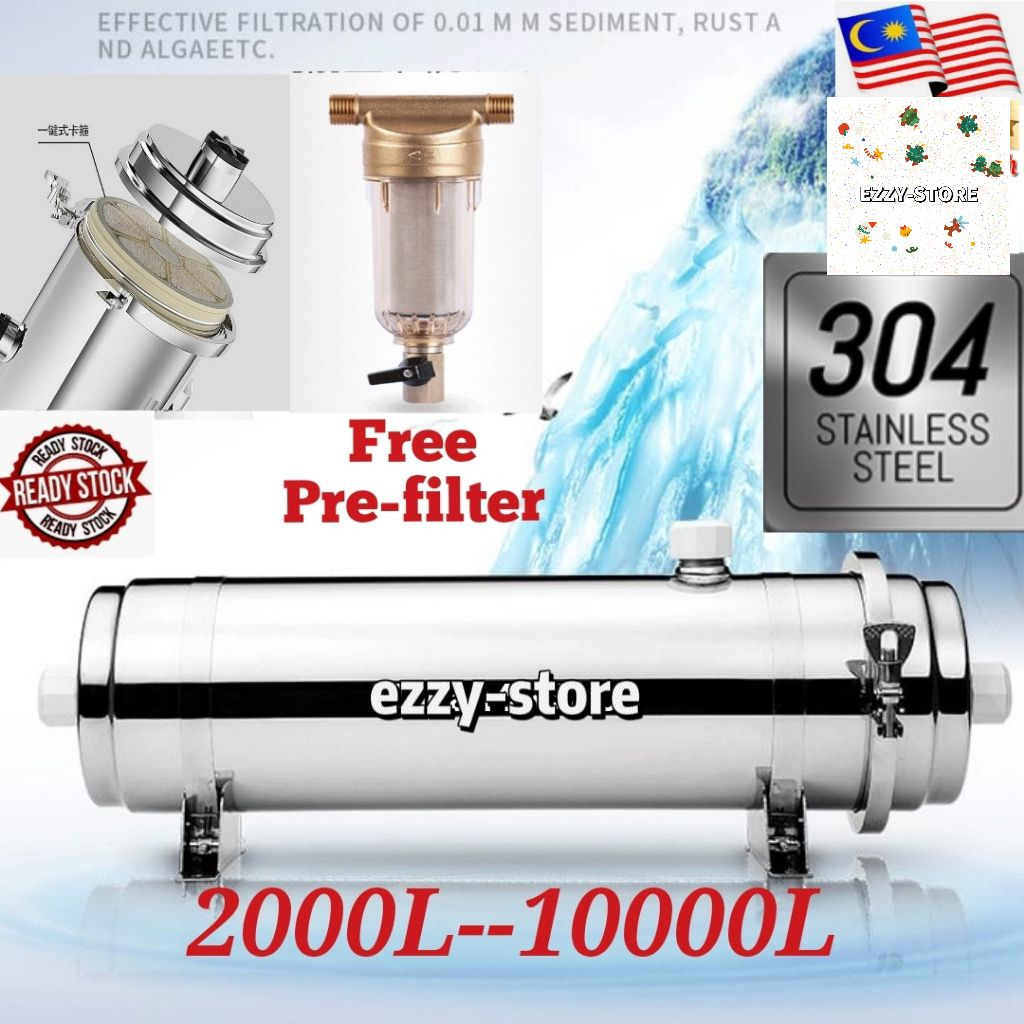 0.01 Micron Ultra Filtration 304 Stainless Steel Membrane Water Filter ...