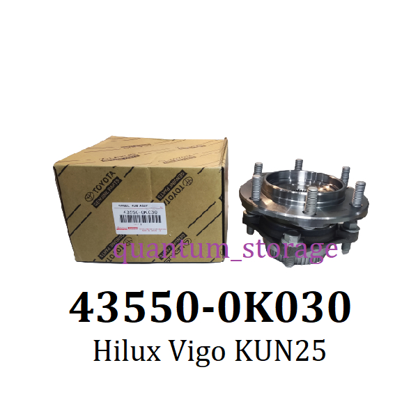 Toyota Wheel Bearing Front 43550 0K030 ABS Hilux Vigo KUN25 KUN26 Revo ...