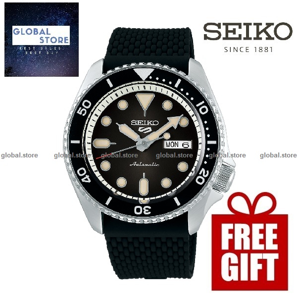 SEIKO 5 Sport SRPD73K2 Automatic Men’s Silicone Strap Watch - SRPD73 ...
