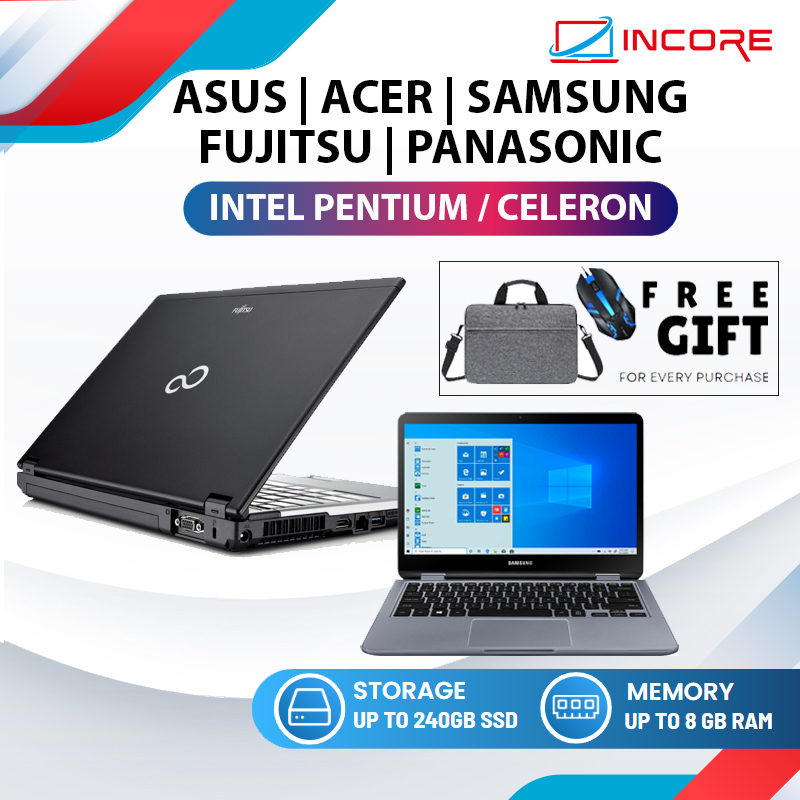 Mix Brand - SAMSUNG / ASUS / PANASONIC Laptop INTEL PENTIUM CELERON ...