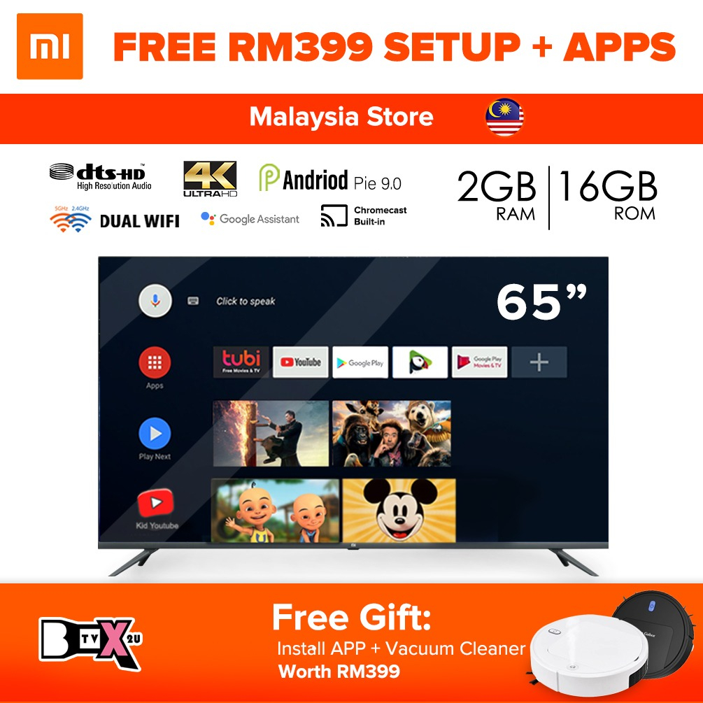 🇲🇾(FREE Robot Vaccum+ INSTALL APP WORTH RM399) Xiaomi TV P1 4S 32/43/55 ...
