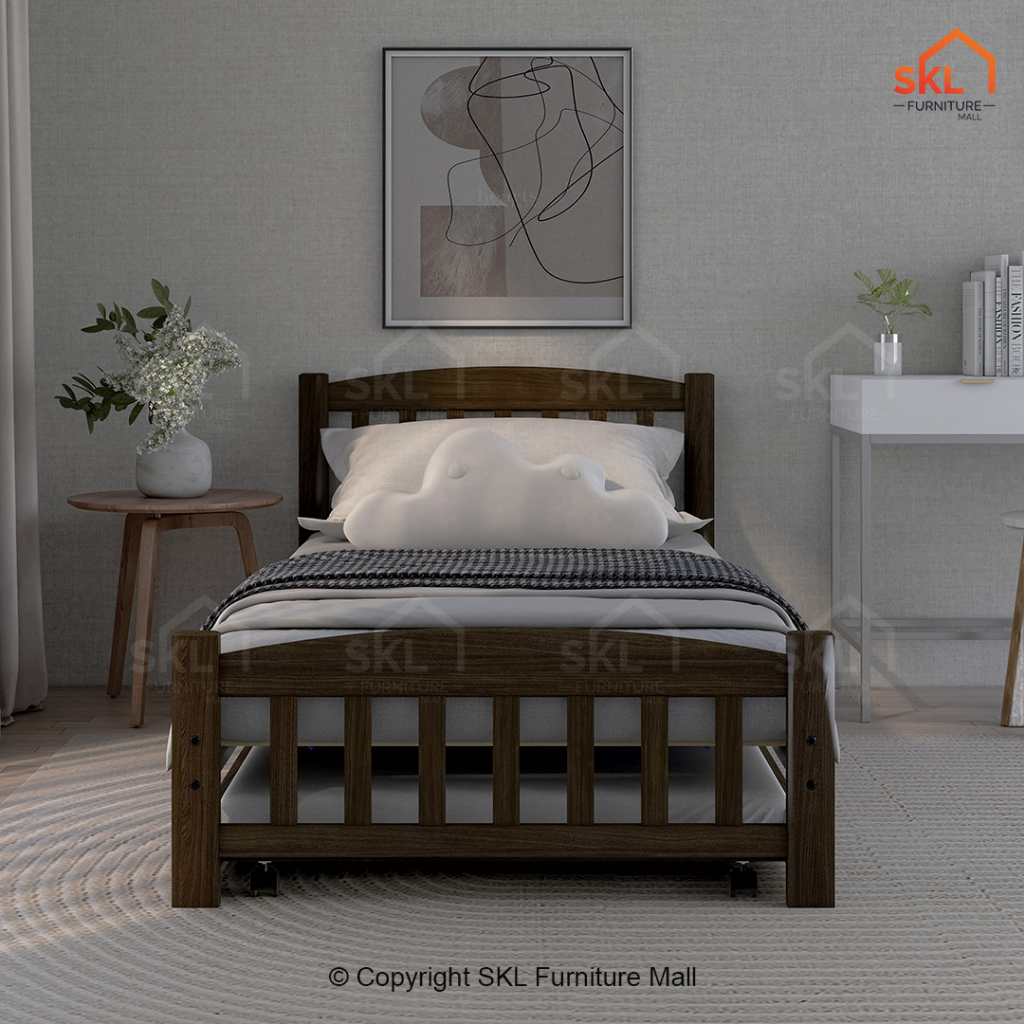 🔥READY STOCK🔥MARA 100% Solid Wooded Bed frame / Bedframe / Katil Kayu ...