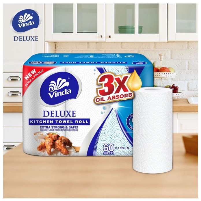 Vinda Kitchen Tissue Paper Tisu Dapur 6x60s | Shopee Malaysia