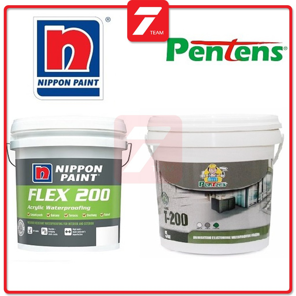 20KG / 18KG Arcylic Waterproofing NIPPON FLEX 200 / PENTENS T200 ...