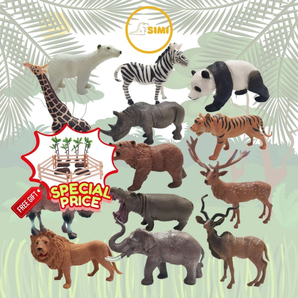 Animal Figure Toy Collection Set Pocket Size for kids Realistic ...
