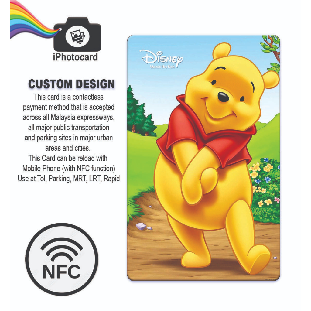 Touch n Go Card - Custom Design ( POOH ) - NFC TNG Card Reload with ...