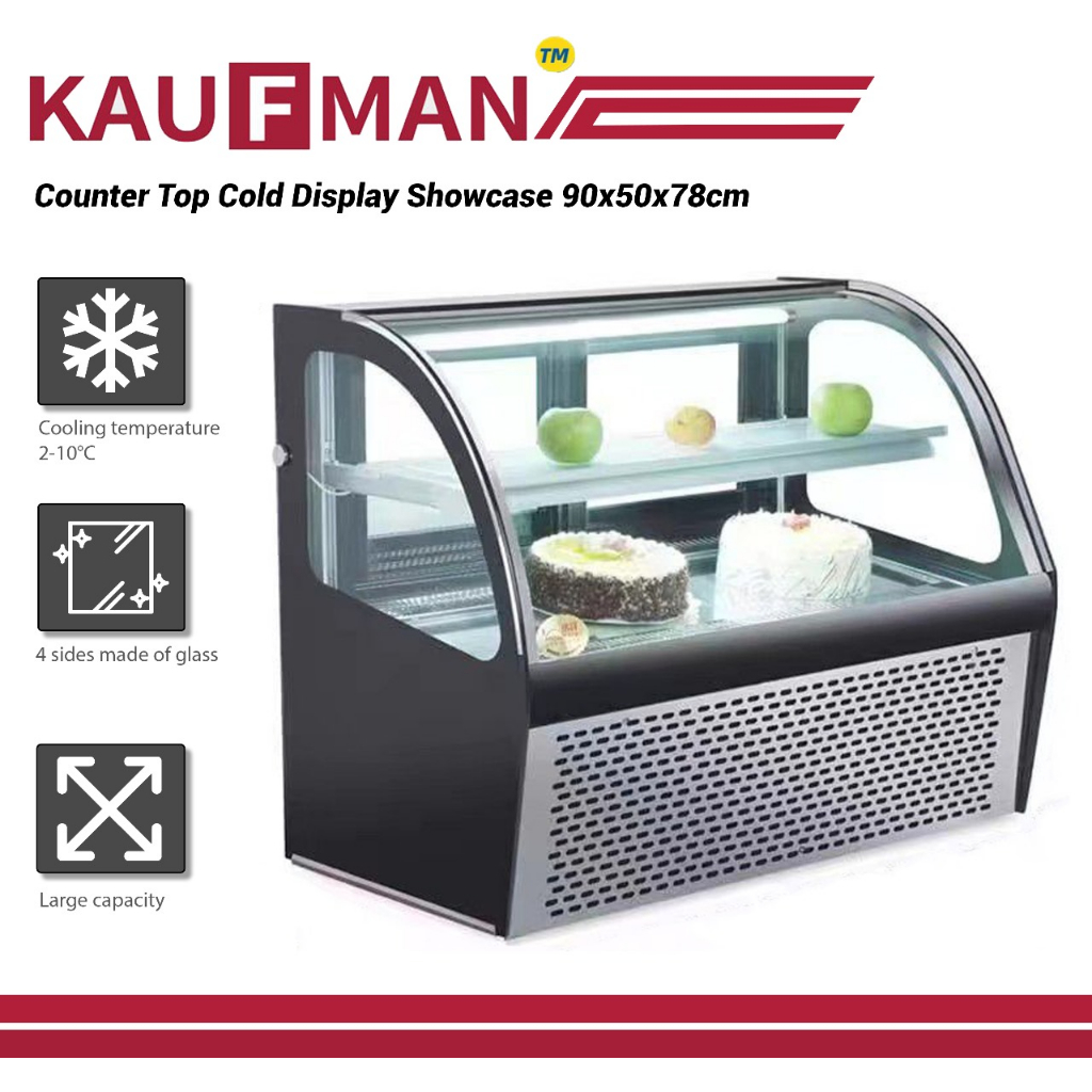 Glass Chiller Cake Showcase 90/120cm tabletop | Shopee Malaysia