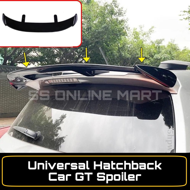 Universal Roof GT Spoiler Rear Wing For 99% Hatchback Car Proton ...