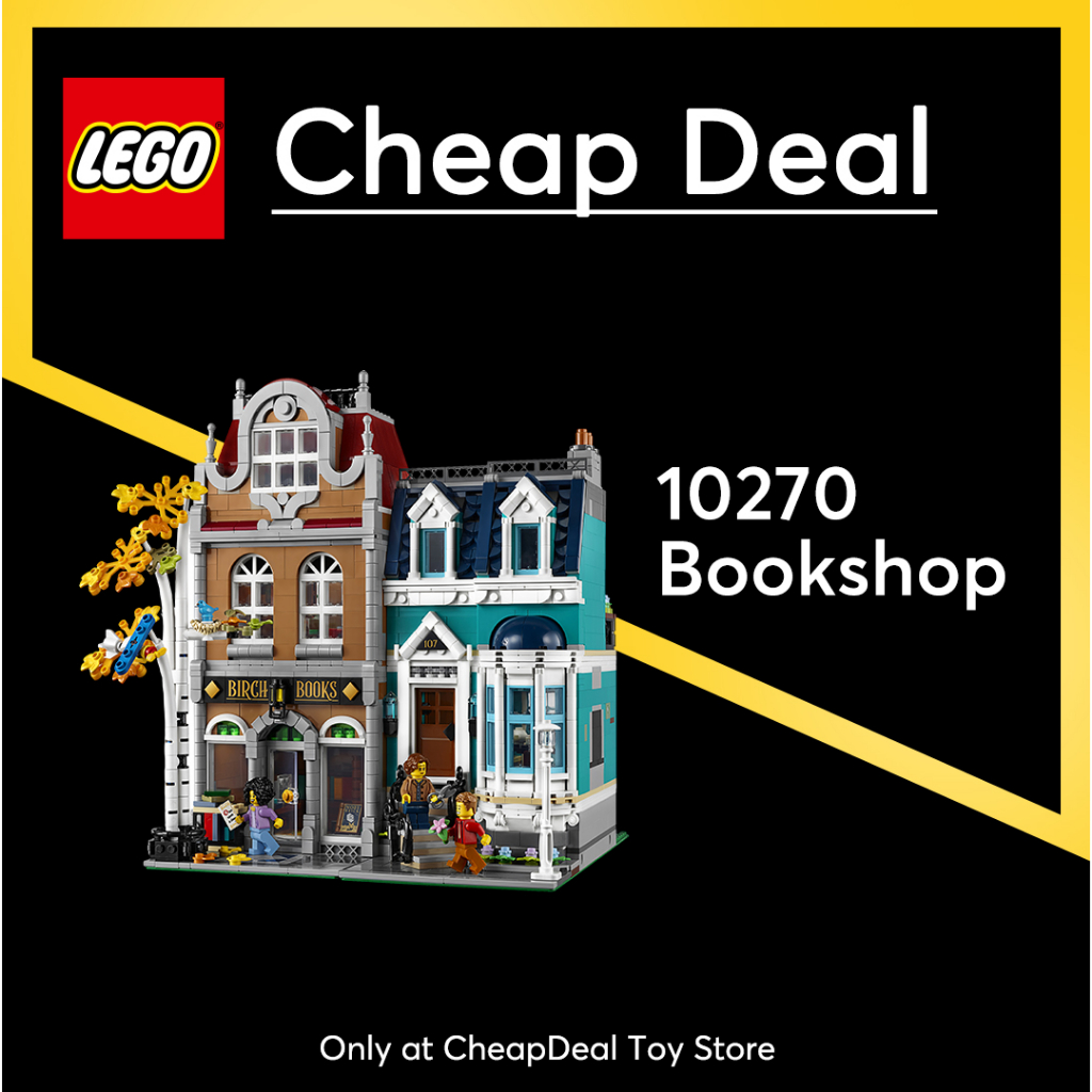 [Ready Stock] - LEGO 10270 Bookshop (2504 Pieces) | Shopee Malaysia