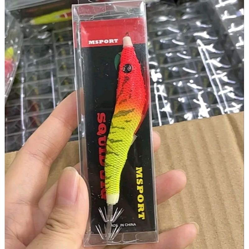 CLEARANCE Umpan Gewang Pancing Sotong M-SPORT squirt lure mesin joran ...