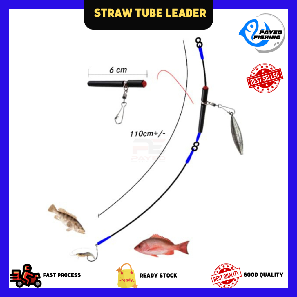 Perambut Straw Tube, Fishing Straw Leader Sesuai untuk kawasan Pantai ...