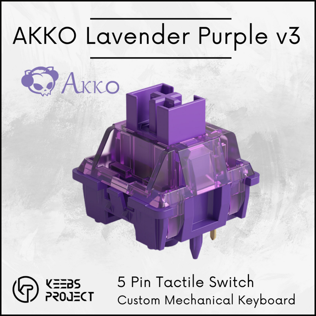 [Ready Stock] New Akko V3 Lavender Purple Pro Switch 5pin Tactile ...