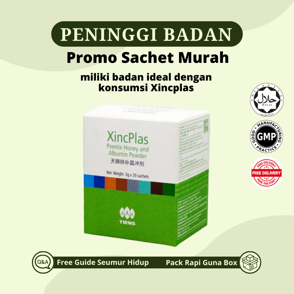 Best Promo Sachet Ubat Tinggi Badan Xincplas | Shopee Malaysia