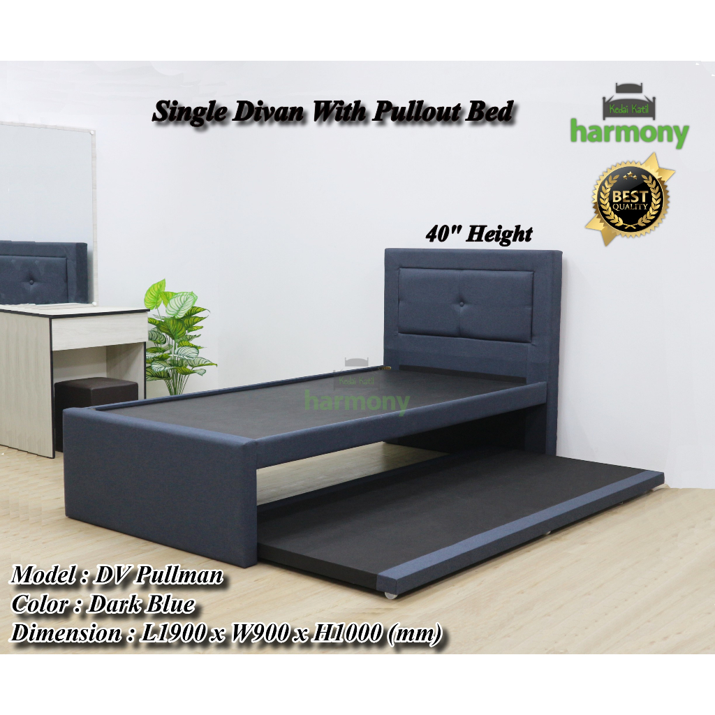 Harmony Katil Divan Single / Katil Divan Bujang / Kuality Divan Murah ...